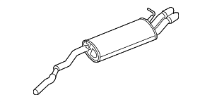 2015 Volkswagen Golf SportWagen Rear Muffler 5GM-253-609-J | Retail ...