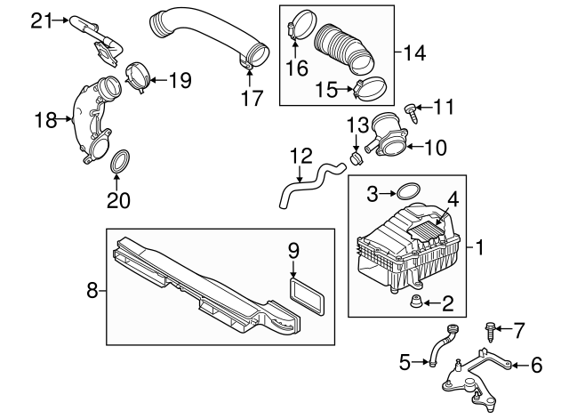 2018-2022 Audi Air Filter 3Q0-129-620 | Audi USA Parts