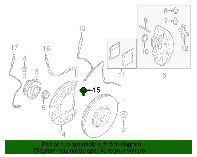 Genuine BMW 34-11-6-868-785 | Splash Shield Bolt | FREE Shipping on ...