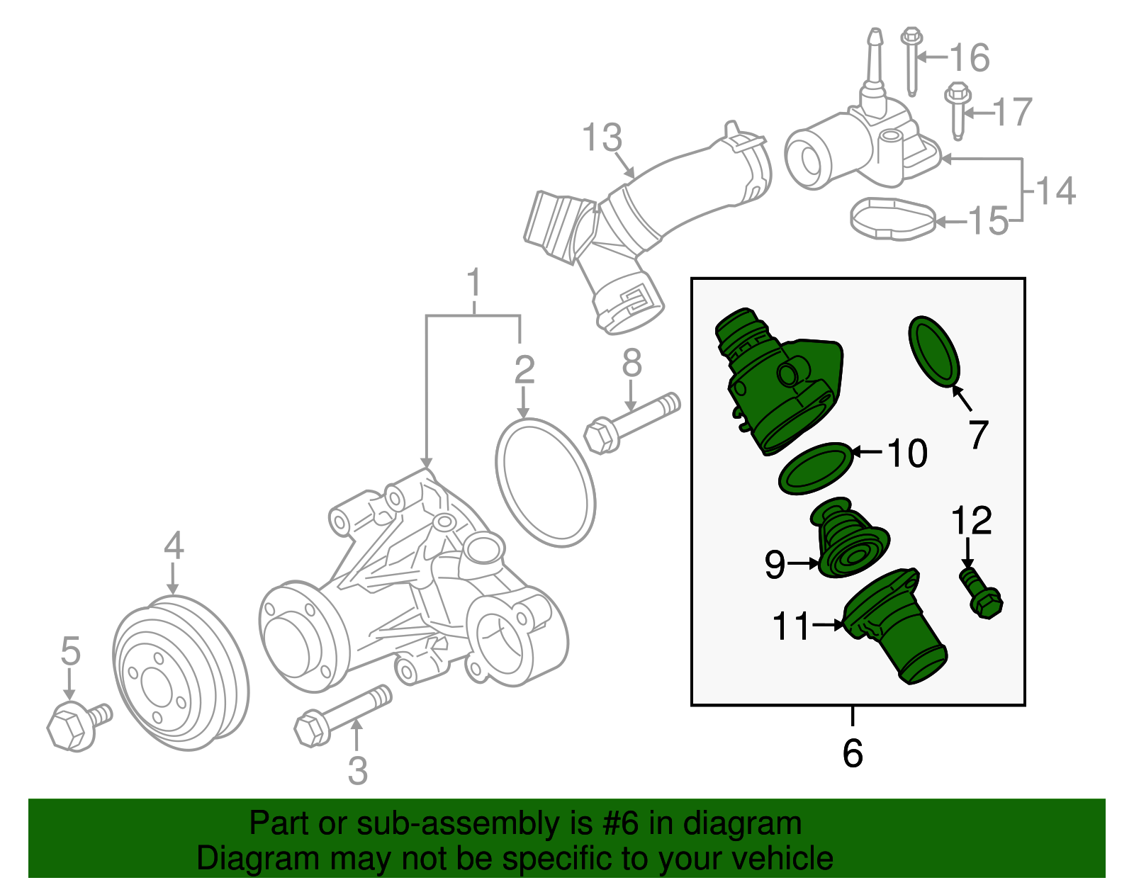 2011-2025 Ford F-150 Thermostat Housing BL3Z-8A586-F | OEM Parts Online