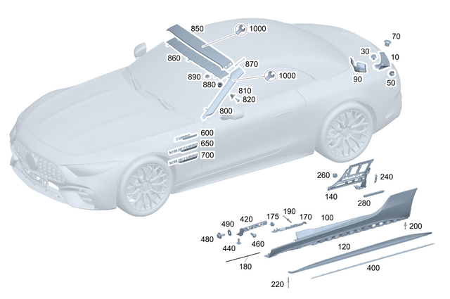 232-830-62-00 - Water Baffle 2023-2024 Mercedes-Benz | Mercedes-Benz ...