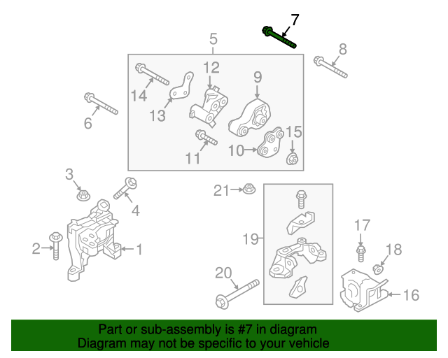 2016-2021 Mazda CX-9 Torque Arm Bolt 9YA0-2A-418 | MazdaParts.Online