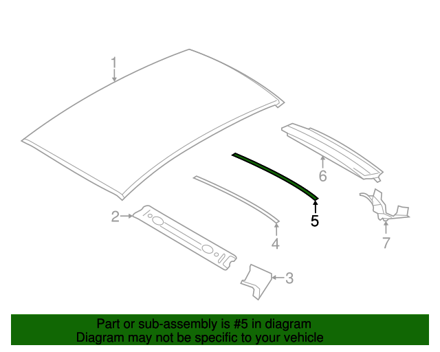 41007333964 - 2014-2019 BMW Rear Bow (41-00-7-333-964) | BMW of South ...