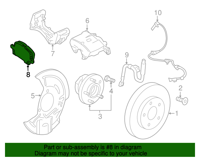 2016-2020 GM Pad Kit (Replaces Part Number 84206102) 85127895 GM ...