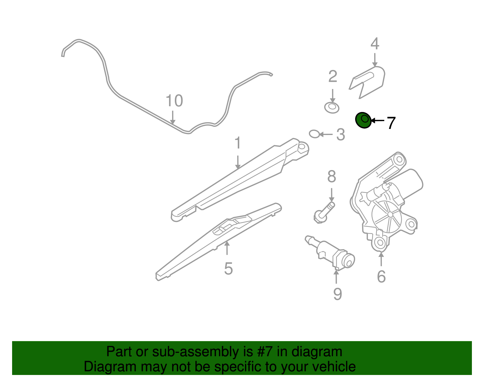 2008-2022 GM Rear Window Wiper Motor Grommet 90559606 | Awesome Parts