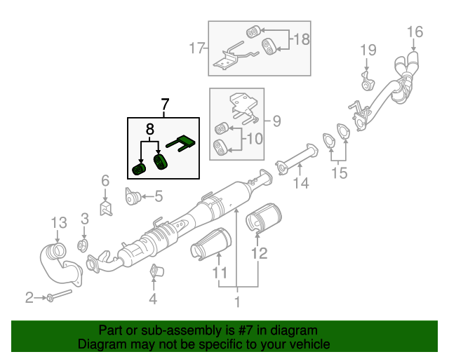 2017-2022 Ford Center Bracket HC3Z-5A242-F | OEM Parts Online