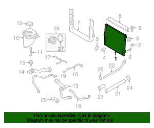 17117585036 - 2007-2010 BMW X5 Radiator Assembly (17-11-7-585-036 ...