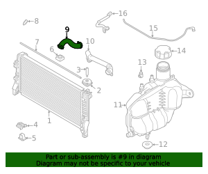 17128658482 - 2019-2022 BMW Upper Hose (17-12-8-658-482) | BMW of South ...