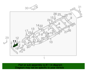 2012-2019 Nissan Rail Extension - Passenger Side (RH) E0170-1PAMA ...