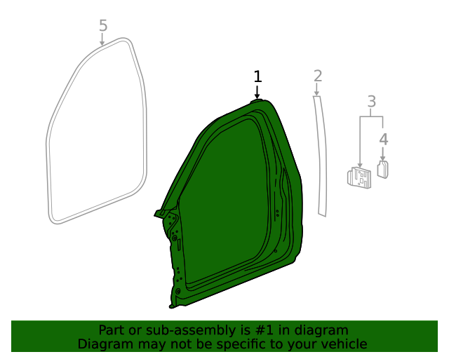 2014-2020 GM Uniside Assembly - Driver's Side (LH) 23172933 ...