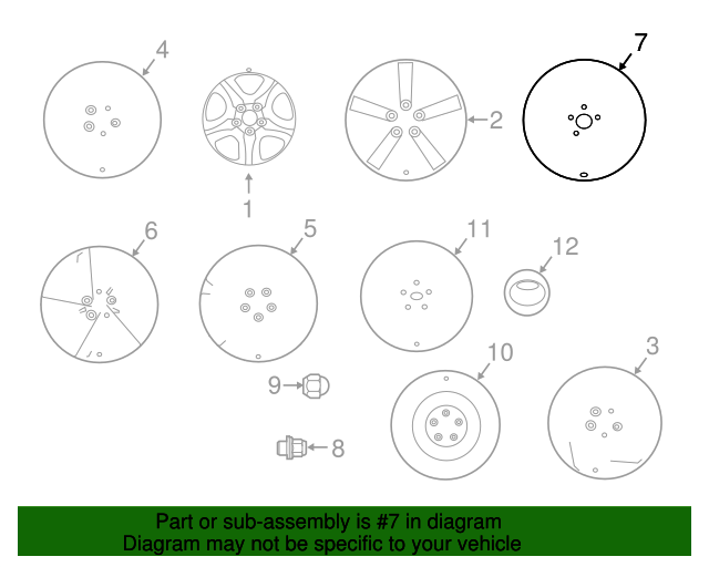 2016-2018 Toyota RAV4 Wheel Disc Chrome P 4261A-42090 | Discount Parts ...