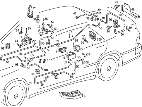 Central Locking System for 1987 Mercedes-Benz 190E | Mercedes-Benz USA ...