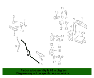 2009-2020 Mopar Control Rod - Driver's Side (LH) 68044809AA ...