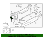 2003-2025 GM Rear Passenger Side Bumper Fascia Step Pad 84170689 GM ...