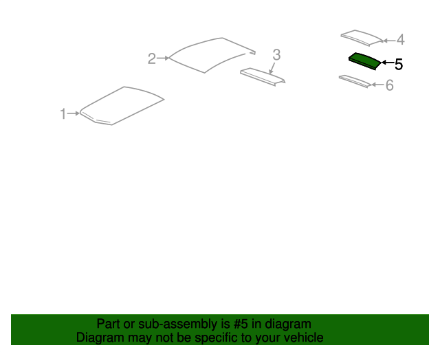84136166 GM Black Rear Bumper Fascia Upper Decal | GM Parts Store