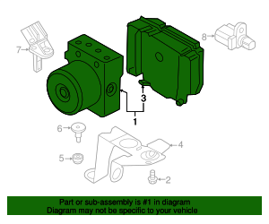 GV6Z-2C405-F - ABS Control Unit 2016-2018 Ford Transit Connect | Ford ...