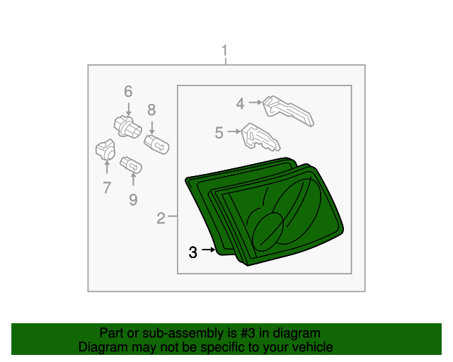 Mazda Lens & Housing Gasket GP9A-51-163 | Auto Parts