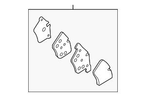 Genuine OEM Disc Brake Pad Set Front Part# C2D60654 Fits 2005-2024 ...