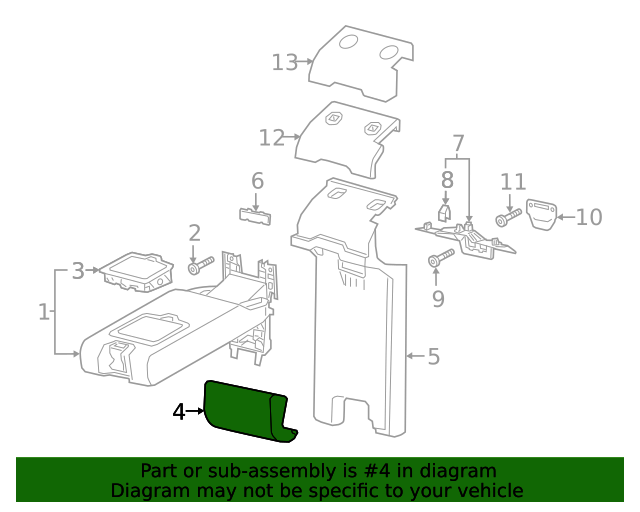 4M8-885-873-A-2RO - Inner Cushion 2019-2023 Audi Q8 | Audi OEM Parts