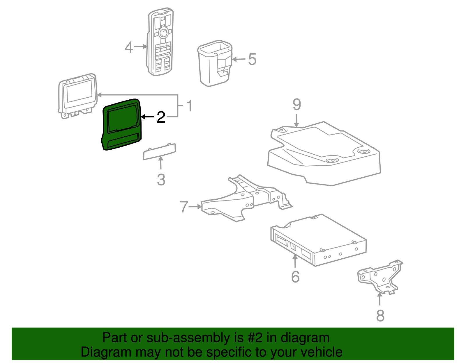 86295-48070-A1 - High-Quality Video Monitor Bezel for 2014-2021 Lexus ...