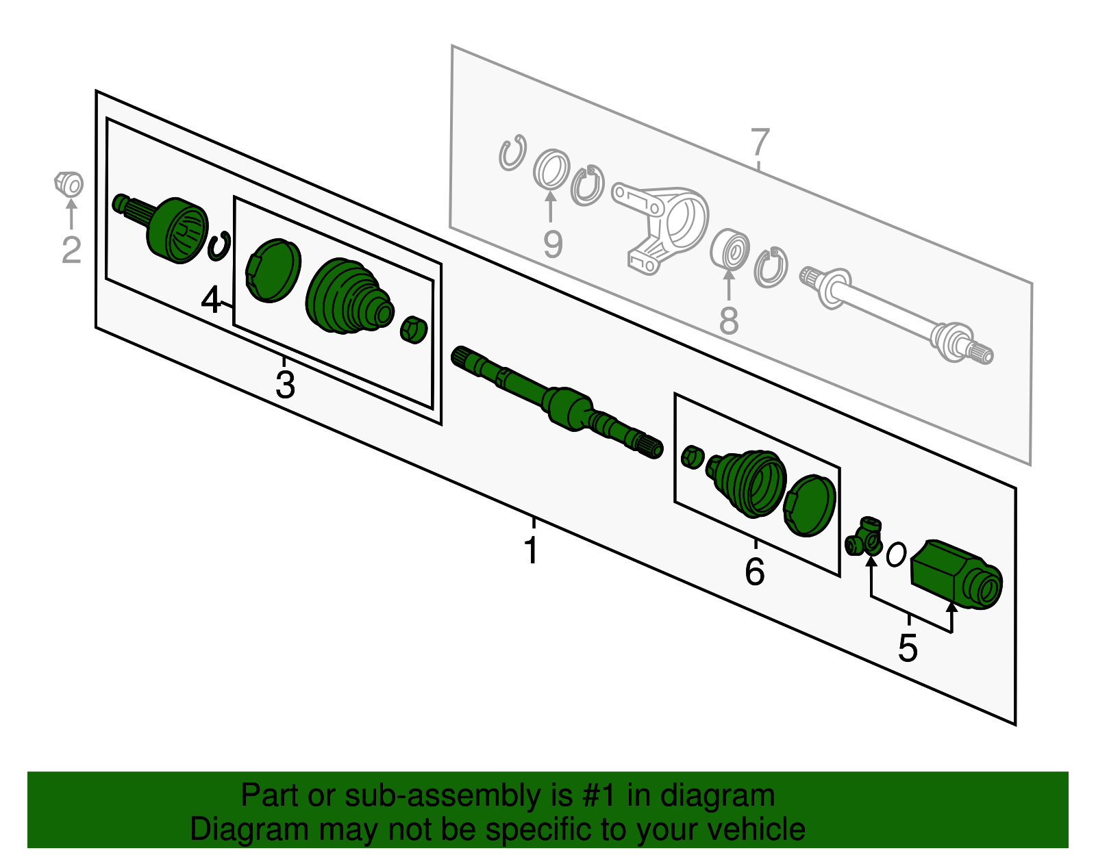 44305-TLA-A01 - Axle Assembly 2017-2022 Honda CR-V | Honda Parts Online
