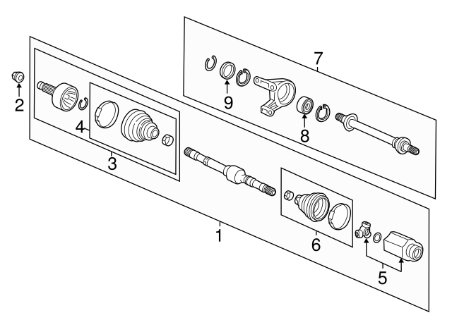 44306-TLA-A01 - Drive Shaft Assembly L - 2017-2020 Honda CR-V | Honda ...