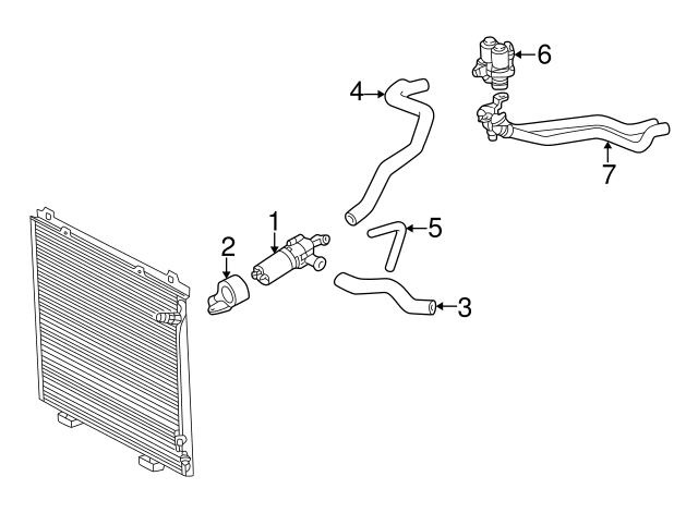 1998-2003 Mercedes-Benz Hose 210-832-46-94 | MB OEM Parts