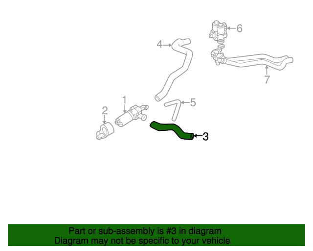 210-832-47-94 - Hose 2000-2002 Mercedes-Benz | Mercedes-Benz USA Parts