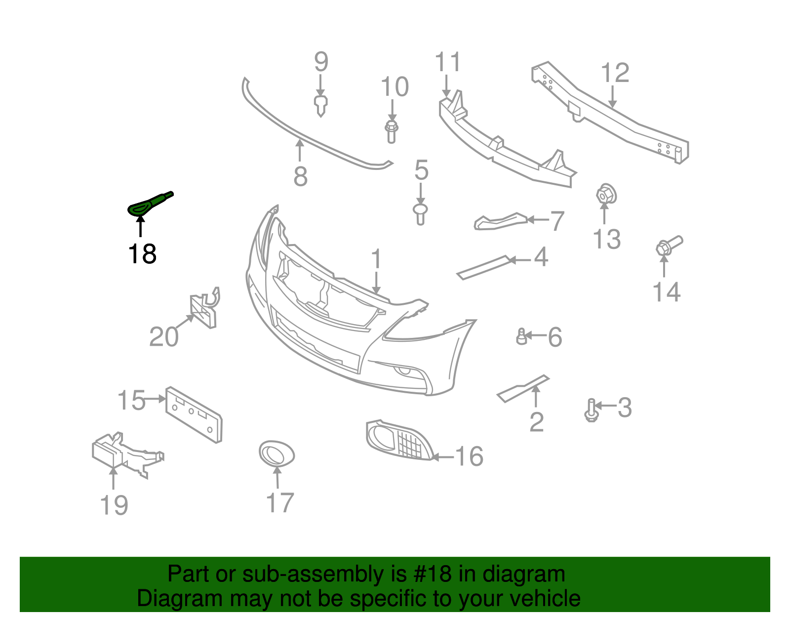 2006-2015 Infiniti Tow Hook 51112-1JA0A | Infiniti OEM Parts Online