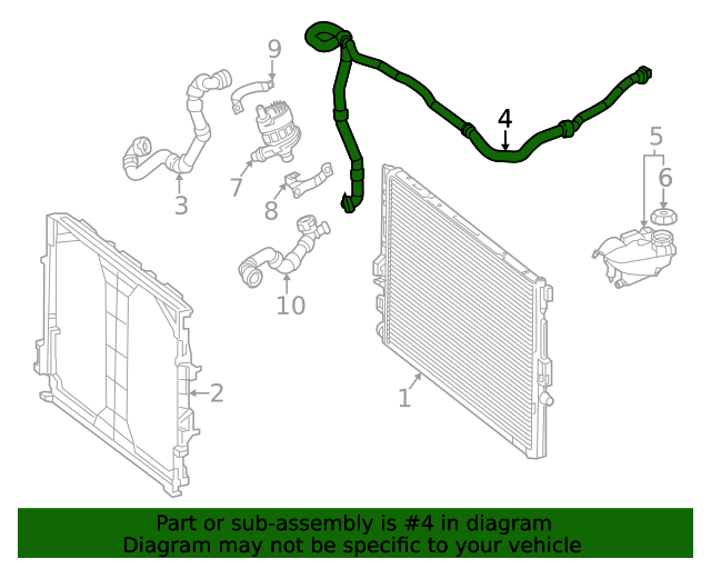 213-501-16-01-64 - Lower Hose 2018-2023 Mercedes-Benz | Mercedes-Benz ...