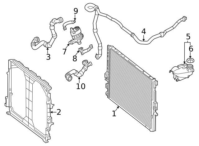 213-501-16-01-64 - Lower Hose 2018-2023 Mercedes-Benz | Mercedes-Benz ...