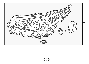Lexus OEM Headlamp Assembly Part# 81185-78090 | OEM Vehicle Parts