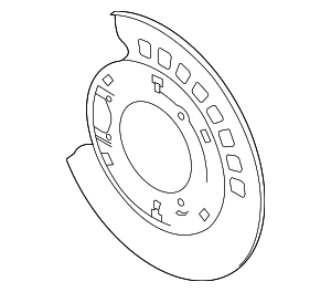 2007-2015 Audi Q7 Brake Backing Plate 7L0-609-451-B | Audi USA Parts