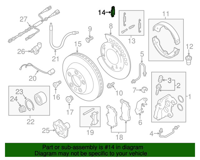 7L0-609-585 - Mount Kit Mount 2010-2015 Audi Q7 | Audi OEM Parts