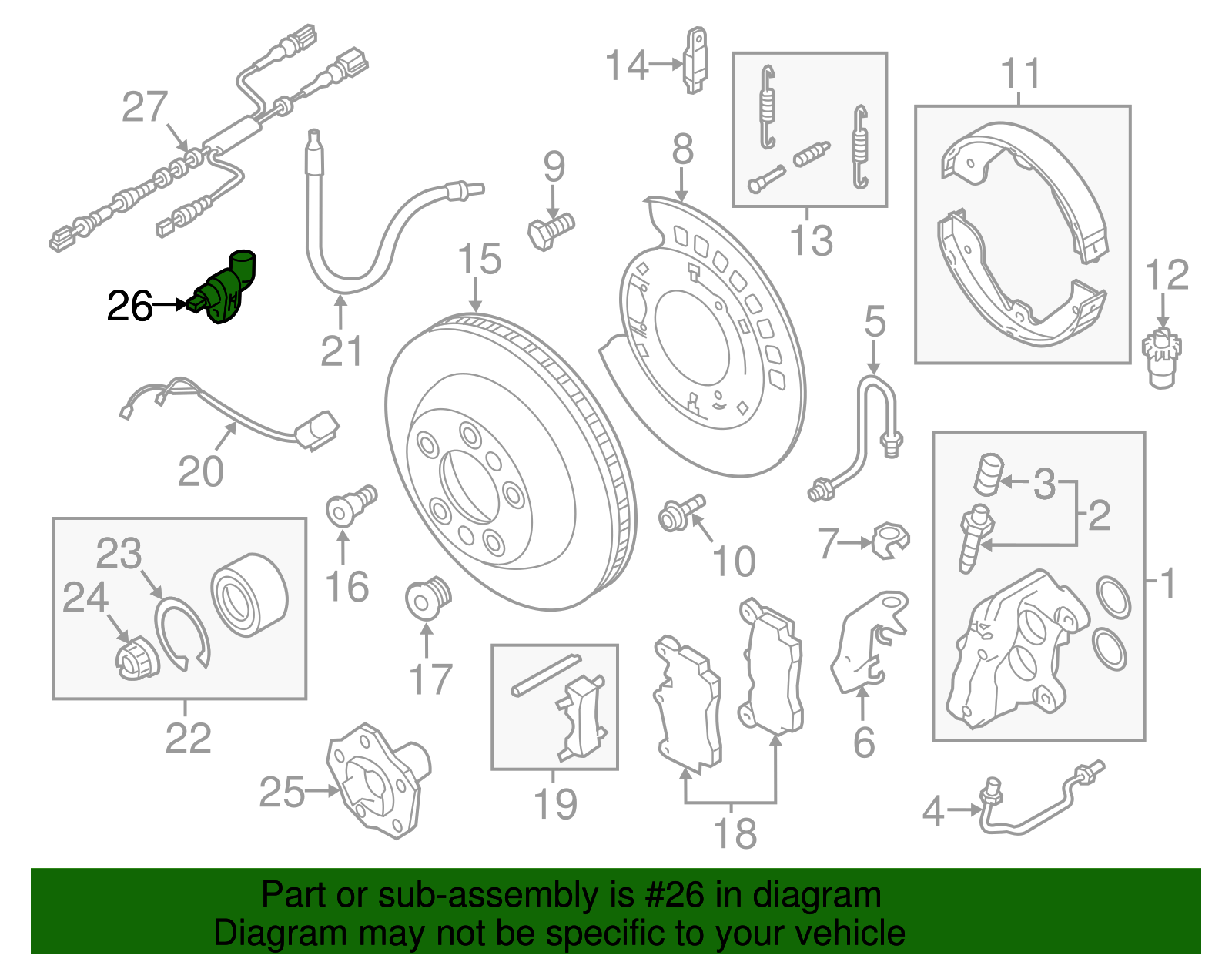 2007-2025 Audi ABS Sensor WHT-003-857-C | Genuine Audi Parts