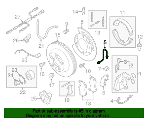 7L0-614-771-A - Brake Line 2007-2015 Audi Q7 | Audi OEM Parts