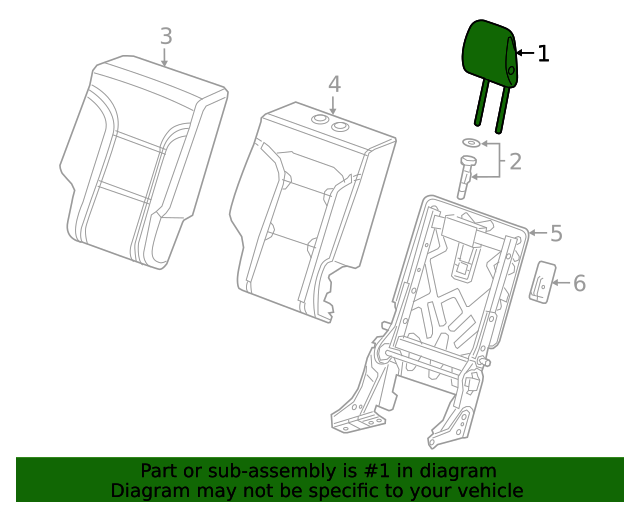 F Restraint 84659253 | GMPartsDirect.com