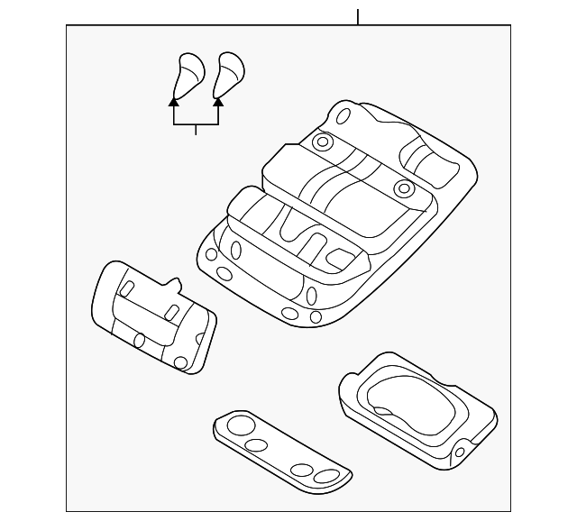 92810-4D000-QW - Overhead Console - 2007 2008 Hyundai Entourage | World ...