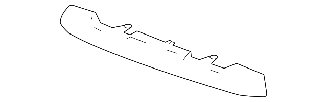 2020-2022 GMC Black Hood Front Molding 84774164 | GM Parts Center