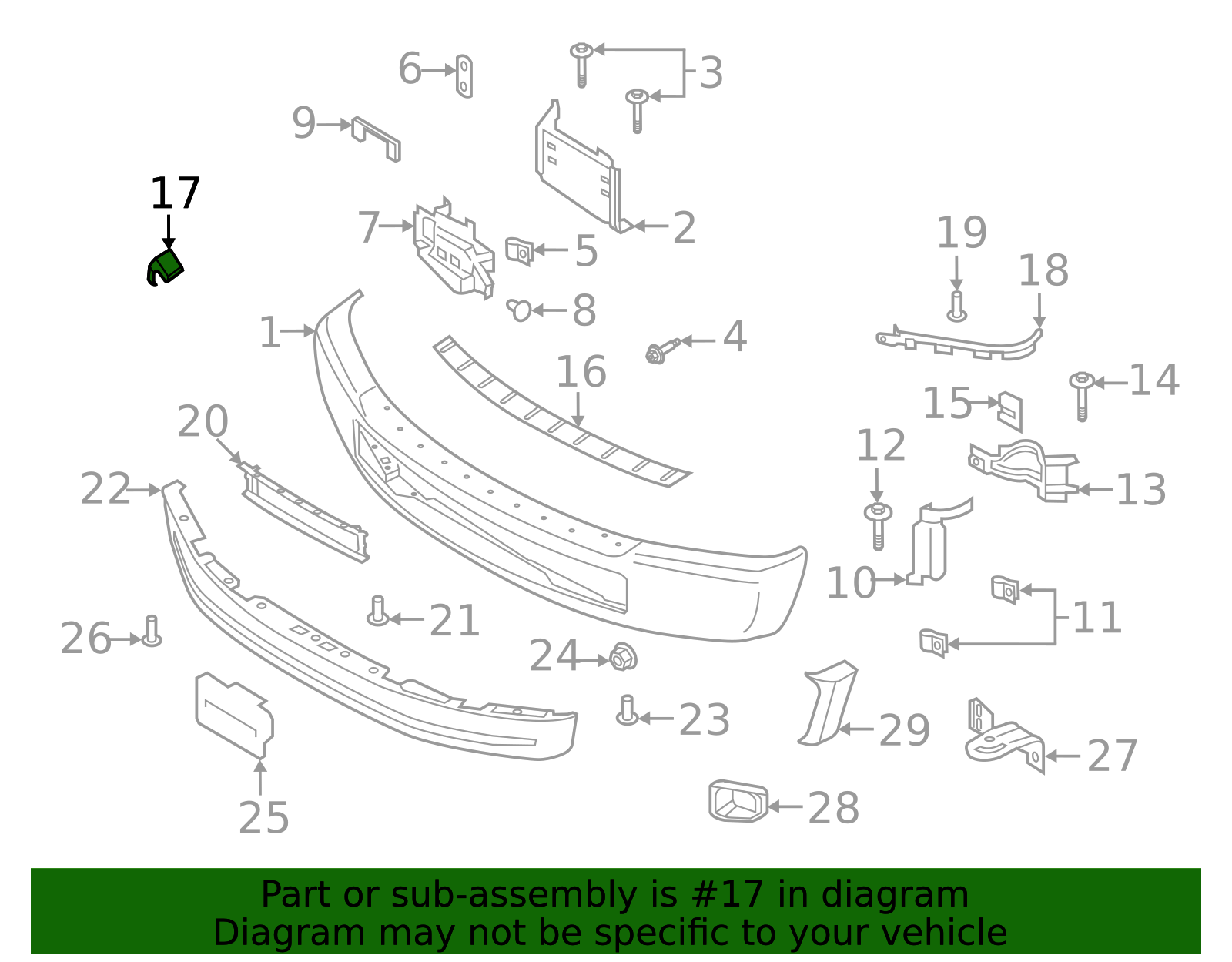 LC3Z-17C829-CA - Inner Molding 2020-2022 Ford | Ford Parts Direct