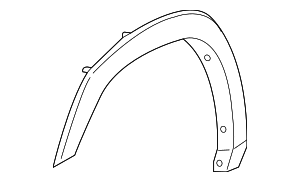 Wheel Opening Flare Molding, Right 6MS44TZZAC | Mopar Estores