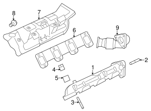 -W701706-S430 - Manifold Nut 2017-2021 Ford | Ford Parts Direct