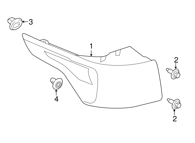 Genuine OEM Combo Lamp Part# LR060322 Fits 2015-2017 Land Rover Range ...
