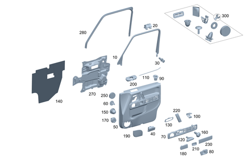 Front Door Trim for 2003 Mercedes-Benz G500 | Mercedes-Benz Parts Pro