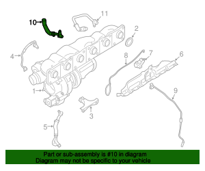 11537583900 - 2011-2016 BMW Water Pipe (11-53-7-583-900) | BMW of South ...