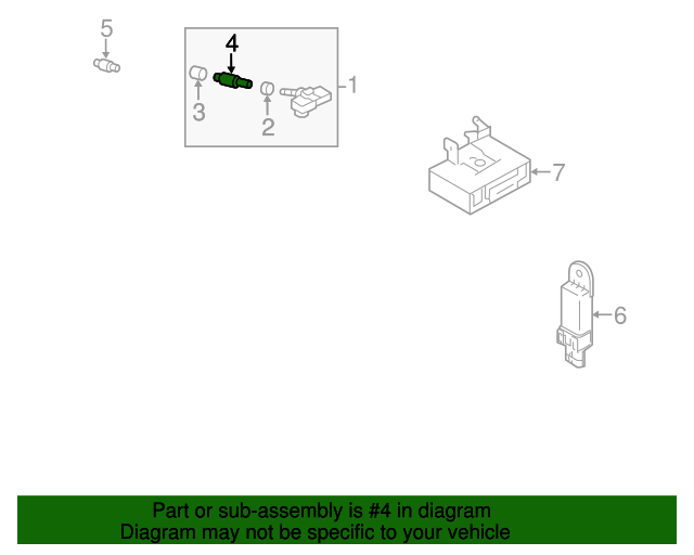 2011-2020 Infiniti TPMS Sensor Valve 40704-JK00A | OEM Parts Online