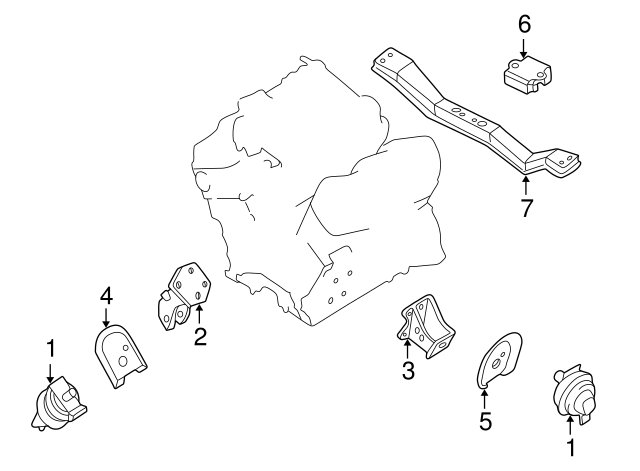 11220-7Z010 - Front Mount 1999-2004 Nissan | Nissan Parts & Accessories ...