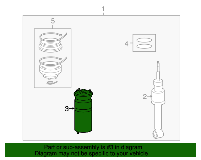 2005-2016 Land Rover Air Suspension Spring LR016411 | AutoNationParts.com