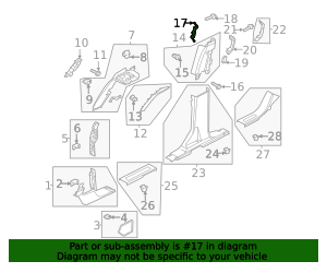 2021 Ford Bronco Upper Center Pillar Trim Bracket M2DZ-78312A49-A | OEM ...