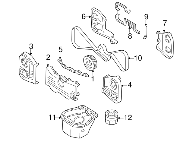 1996-1999 Subaru Timing Belt 13028AA072 | Subaru Parts For You